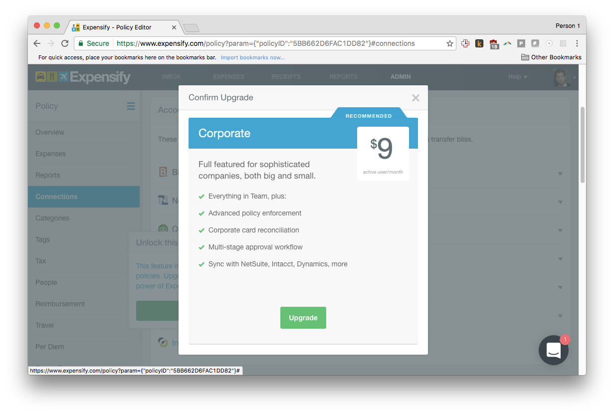 Expensify Integrations - Enterprise Ready Feature Breakdown Expensify Integrations - Enterprise Ready Feature Breakdown