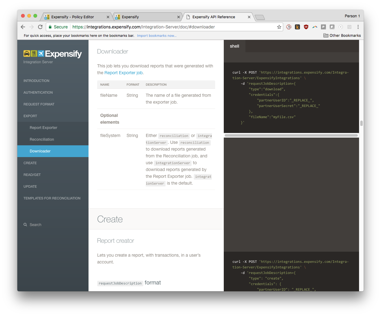 Expensify Integrations - Enterprise Ready Feature Breakdown Expensify Integrations - Enterprise Ready Feature Breakdown
