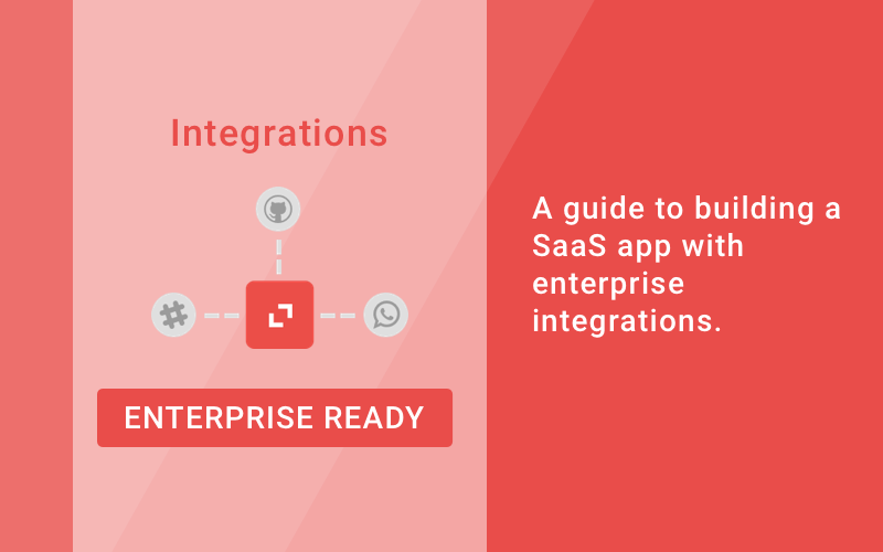 Enterprise Ready SaaS App Guide to Integrations Enterprise Ready SaaS App Guide to Integrations