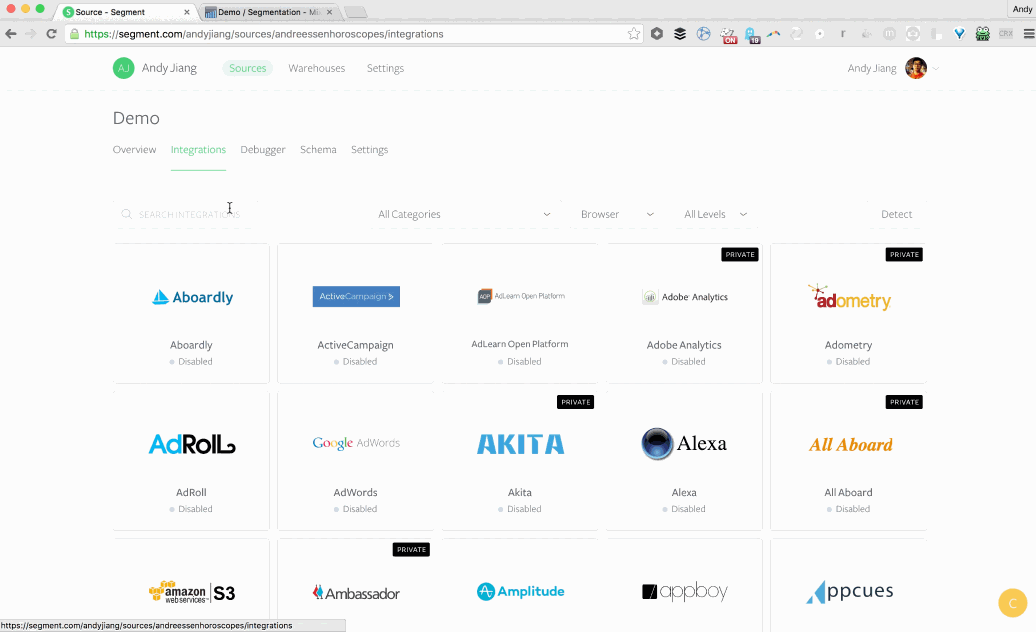 Segment Integrations - Enterprise Ready Feature Breakdown Segment Integrations - Enterprise Ready Feature Breakdown